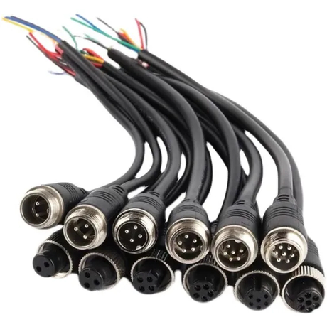 M12 M5 M8 5 Pin Sensor Binder Straight Male Cable